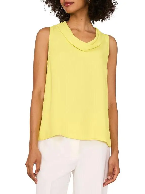 Vince Camuto Cowl Neck Sleeveless Blouse - Limoncello