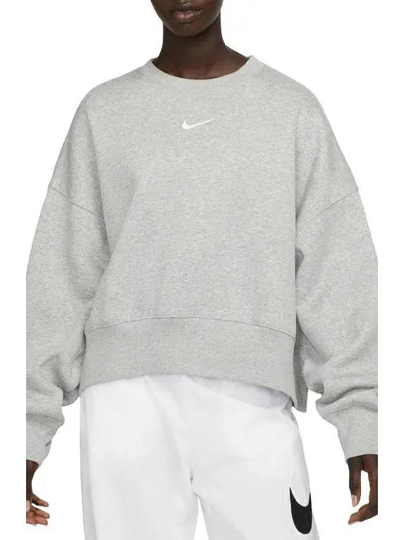 Nike Phoenix Fleece Crewneck Sweatshirt - 063 D Gr H/sail