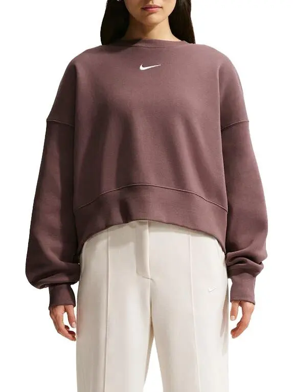Nike Phoenix Fleece Crewneck Sweatshirt - Tattoo/sail
