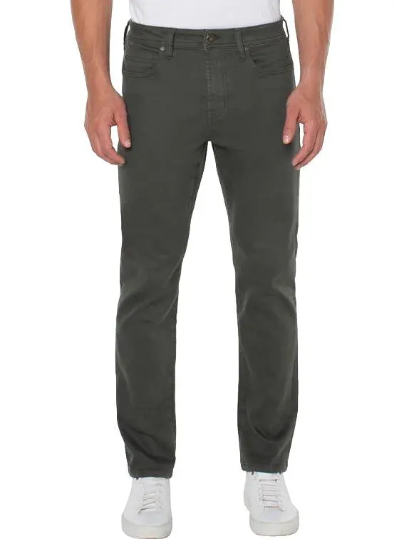 LIVERPOOL Kingston Modern Straight Leg Jeans - Bottle Green