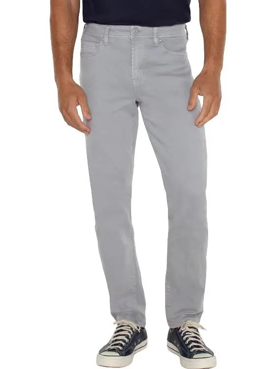 LIVERPOOL Kingston Modern Straight Leg Jeans - Silver Mist