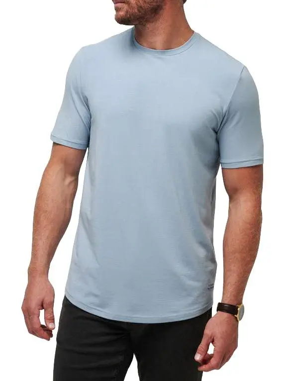 Travis Mathew Cloud Crewneck T-shirt - Dusty Blue