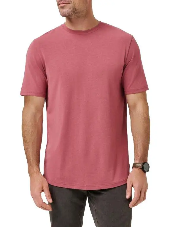 Travis Mathew Cloud Crewneck T-shirt - Roan Rouge