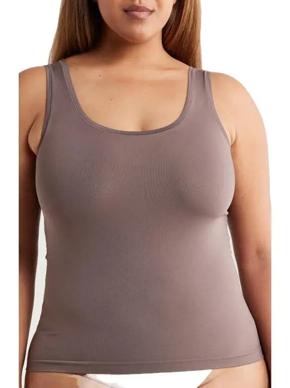 Nordstrom Seamless Layering Tank - Grey Plum