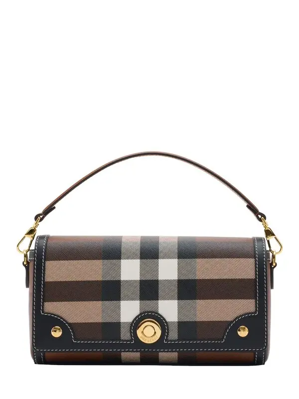 Burberry Top Handle Note Bag - Dark Birch Brown