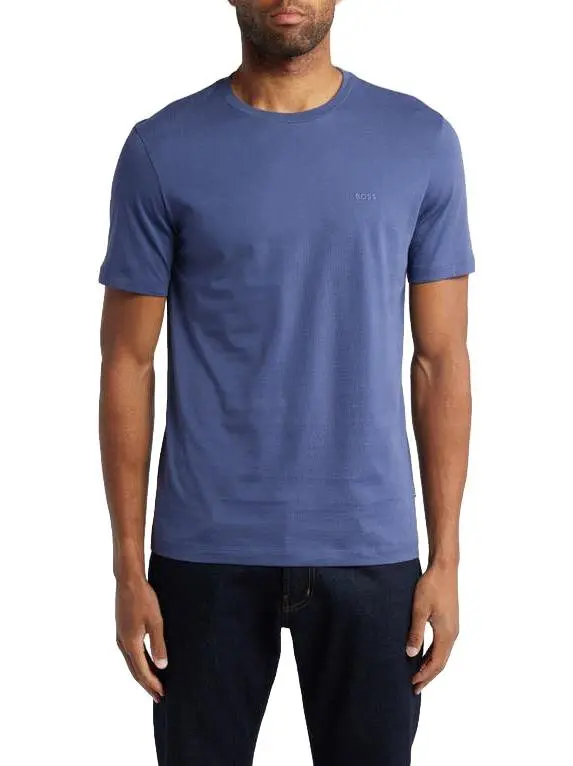 BOSS Thompson Solid T-shirt - Navy Blue