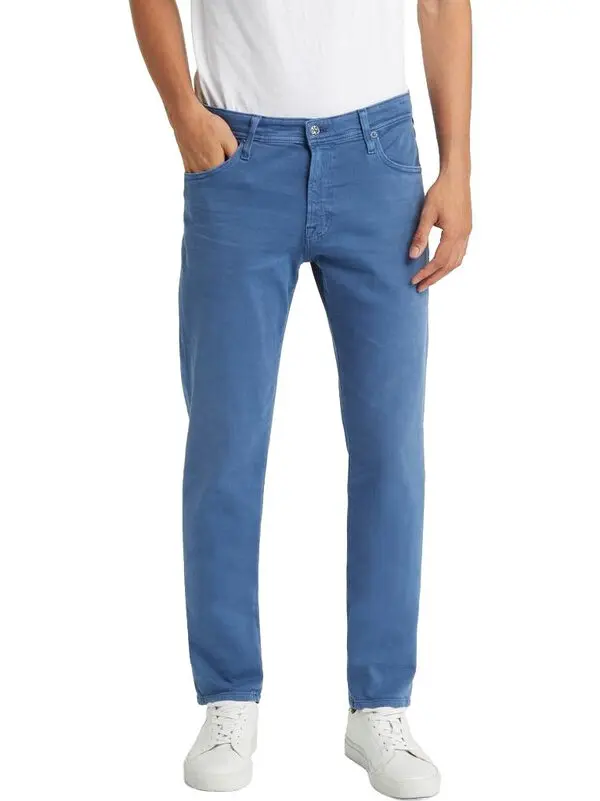 Ag Tellis Slim Fit Jeans - 7 Years Sulfur Rio Azul