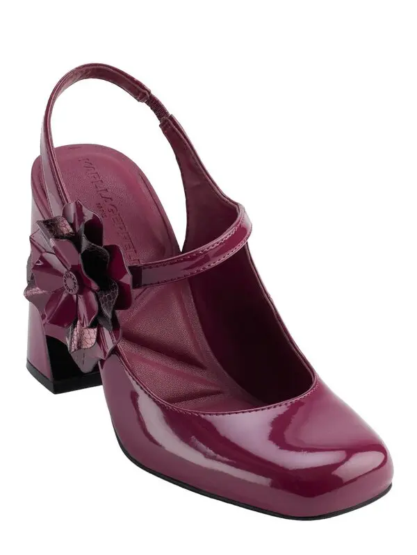 Karl Lagerfeld Paris Pierra Slingback Pumps - Red Plum