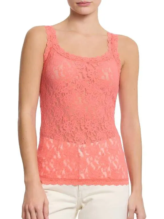 Hanky Panky Lace Camisole - Courageous Coral