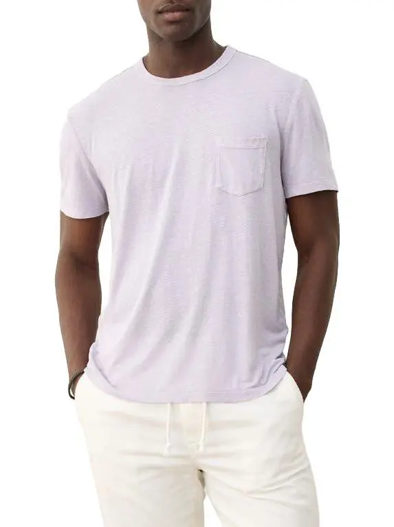 Marine Layer Relaxed Fit Hemp & Cotton T-shirt - Lavender Mist