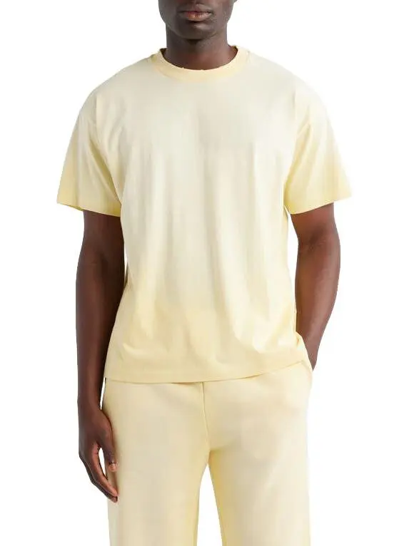 ELWOOD Core Oversize Organic Cotton Jersey T-shirt - Sun Faded Butter