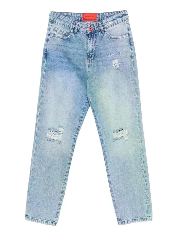VISION OF SUPER Distressed-effect Jeans - Blue