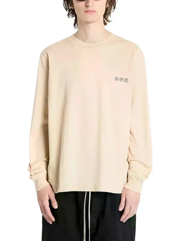 A.p.c. Cotton T-shirt - Neutrals