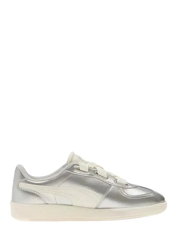 PUMA Palermo Metallic-leather Sneakers - Silver
