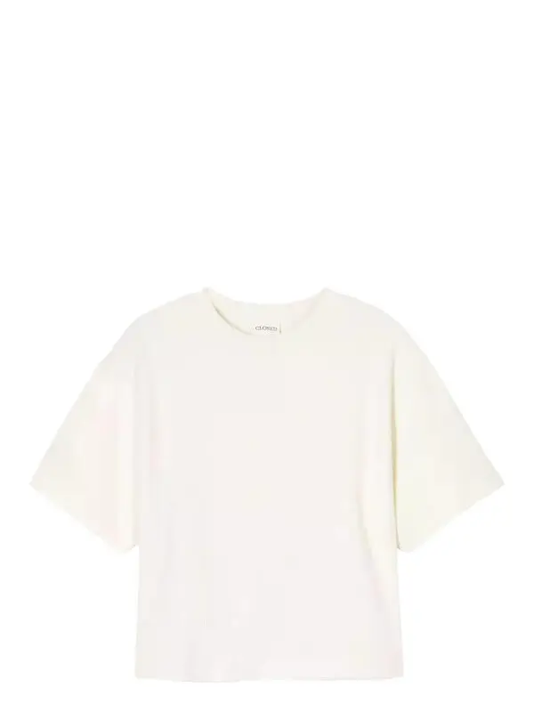 Closed Fine-ribbed T-shirt - White