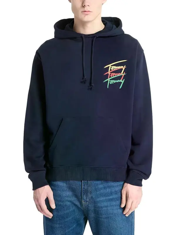 Tommy Hilfiger Logo Hoodie - Blue