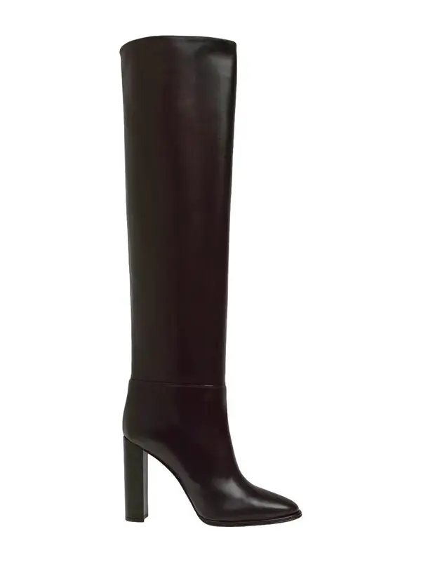 LE SILLA 110mm Elsa Block-heel Leather Boots - Black
