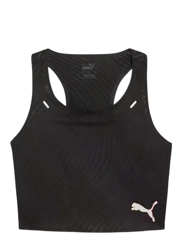 PUMA Logo-print Top - Black