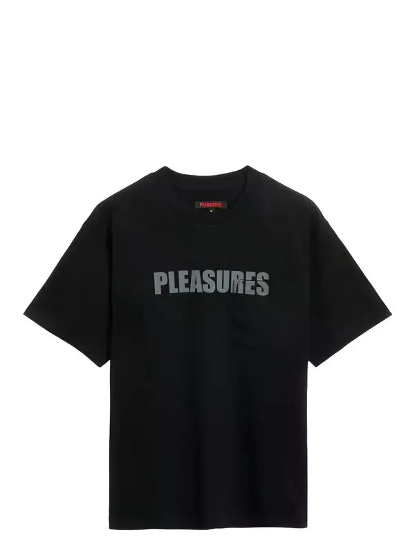 PLEASURES Cotton T-shirt - Black
