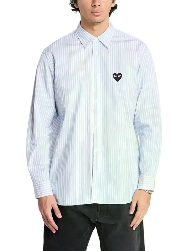 Play Comme Des Garcon Striped Shirt - Blue