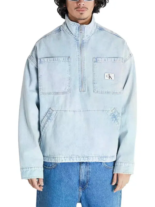 Calvin Klein Pop Over Denim Jacket - Blue