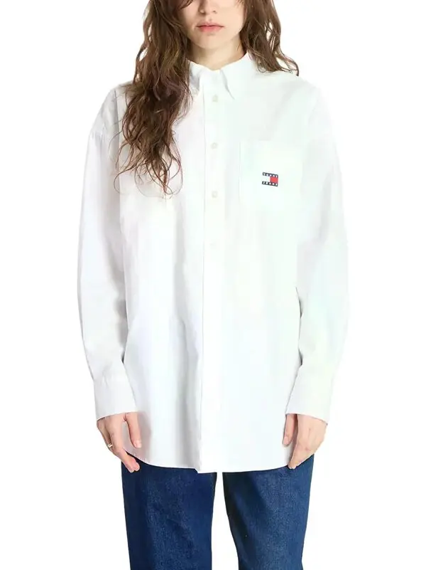Tommy Hilfiger Badge-appliqué Shirt - White