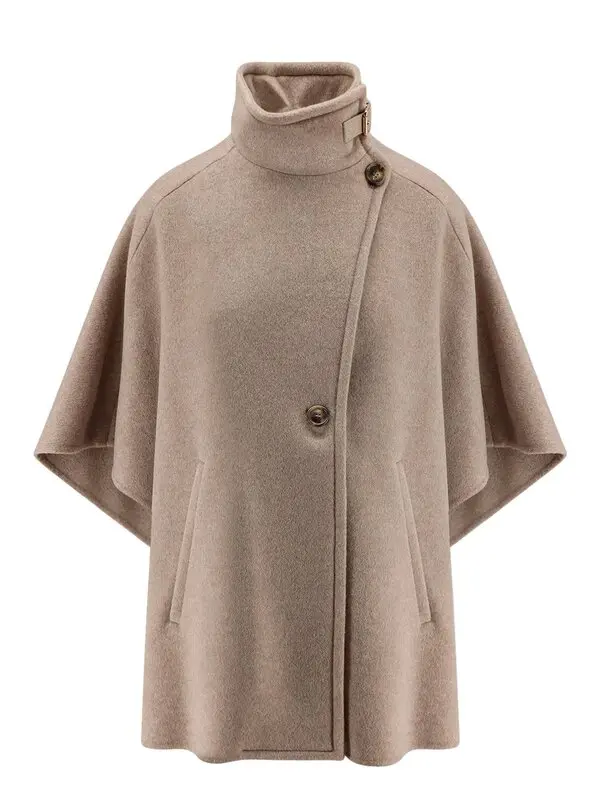 Max Mara Handsewn Derrik Cashmere Cape - Beige