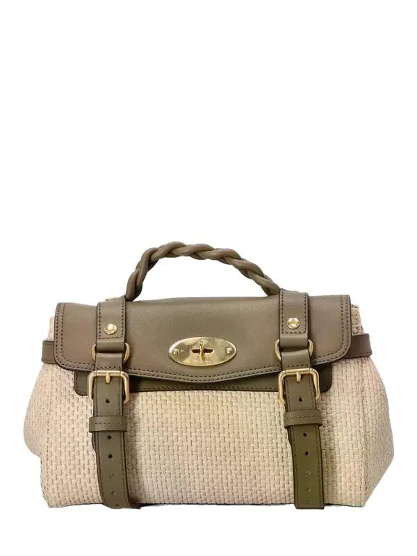 Mulberry Mini Alexa Woven Top-handle Bag - Neutrals