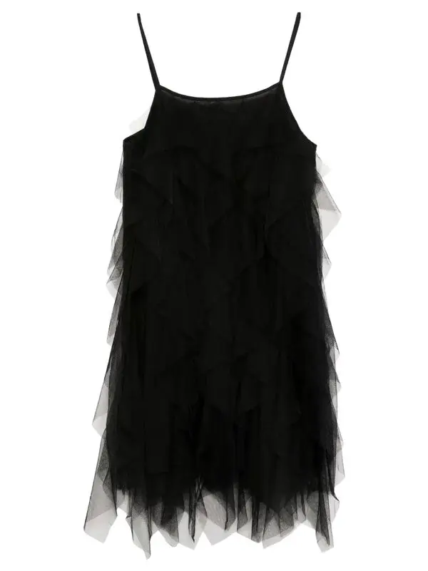 TOUT A COUP Tulle Mini Dress - Black