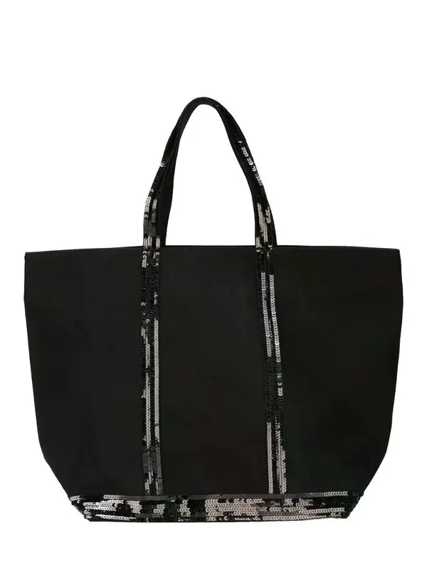 Vanessa Bruno Sequin Trimmed Shopper Tote - Black