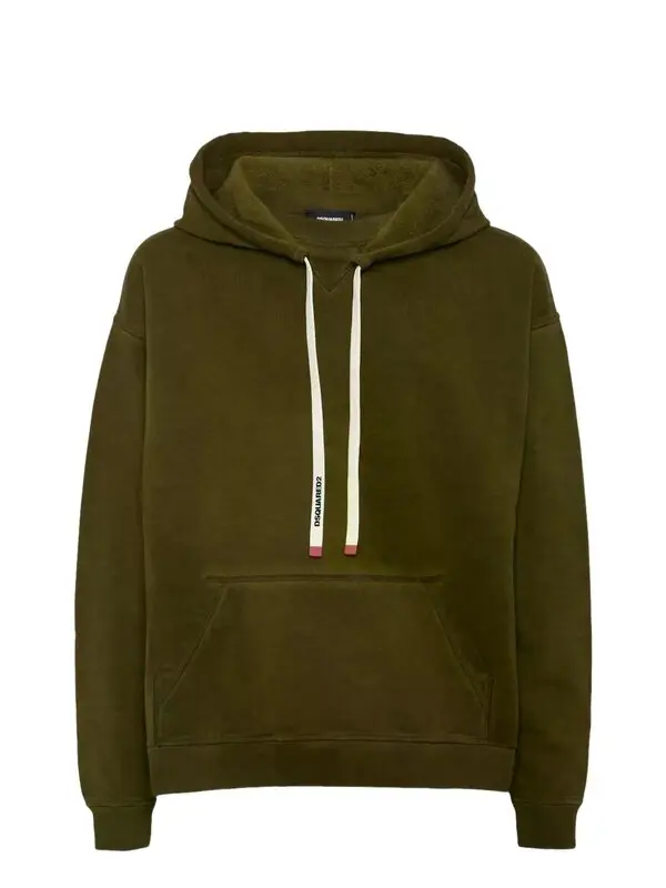 Dsquared2 Drawstring Hoodie - Green
