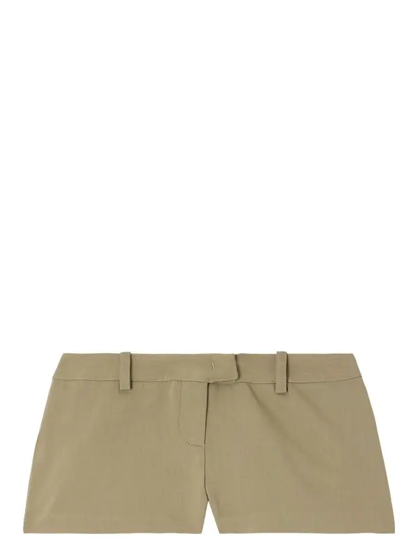 THE FRANKIE SHOP Roma Twill Shorts - Green