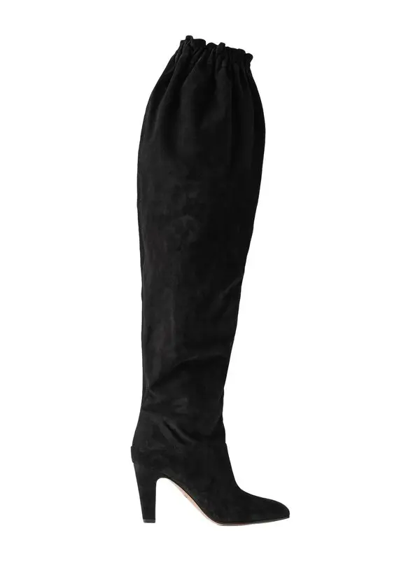Chloé Eve Suede Over-the-knee Boots - Black