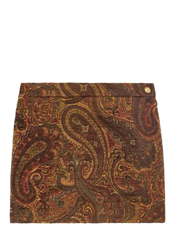 Chloé Jacquard Mini Skirt - Brown