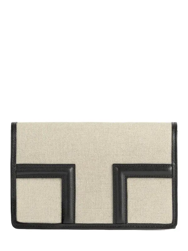 TOTÊME T-flap Envelope Clutch - Ecru