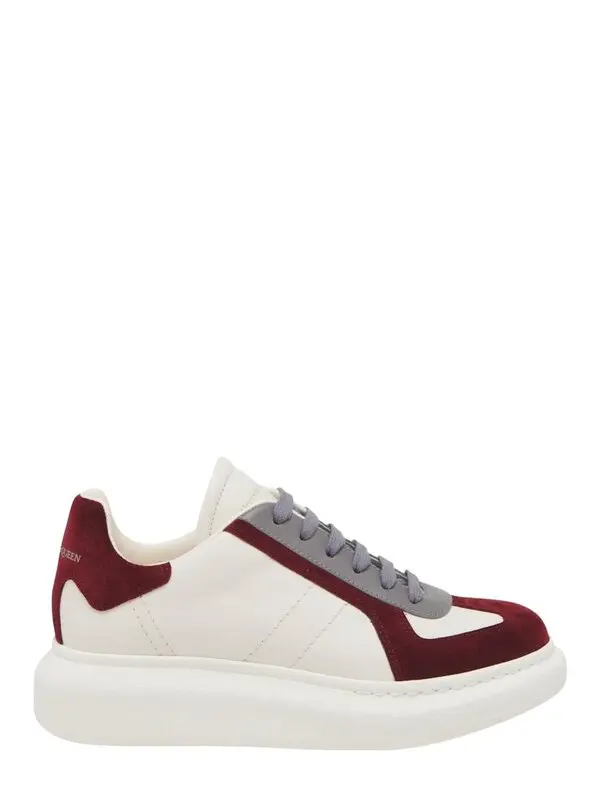 Alexander McQueen Oversized Retro Sneakers - White/burgundy