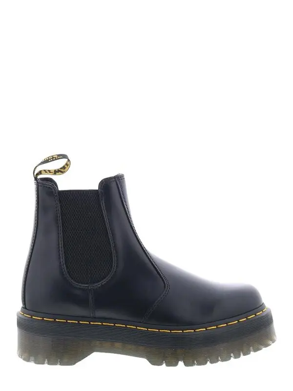 Dr. Martens 2976 Polished Smooth Platform Chelsea Boot - Black
