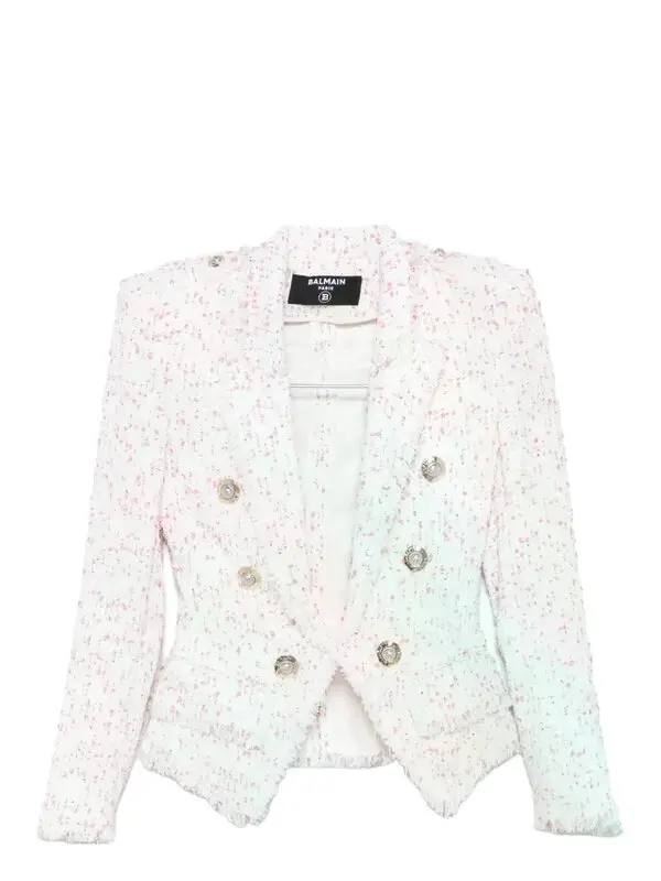 Balmain Tweed Jacket - White