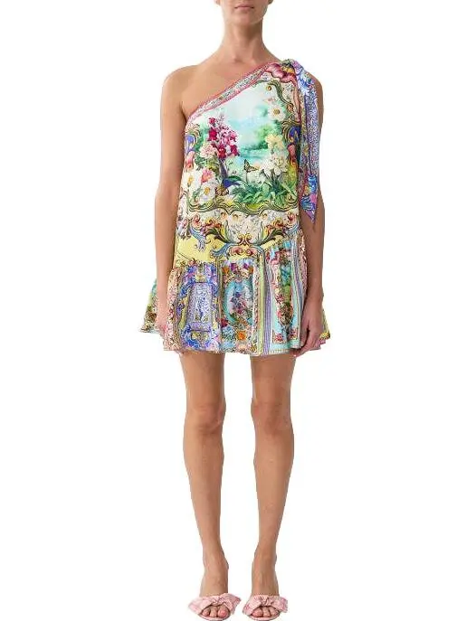 Camilla Tie One Shoulder Short Dress - Spirit Of Santa Maria