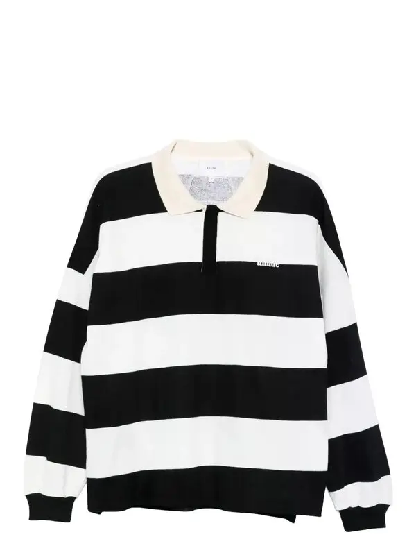 Rhude Striped Polo Shirt - White