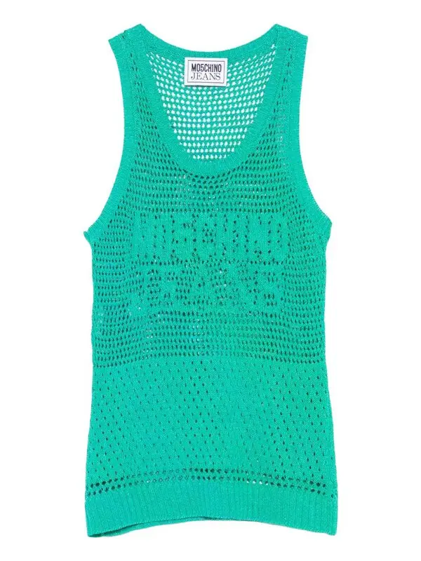Moschino Open-knit Tank Top - Green