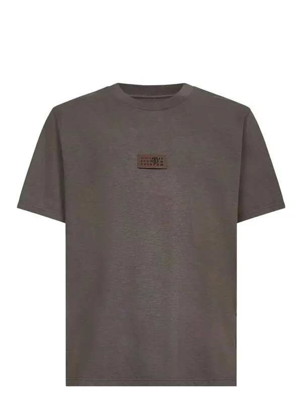 MAISON MARGIELA Numbers-motif Cotton T-shirt - Neutrals