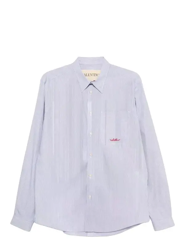 Valentino Garavani Striped Shirt - Blue