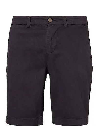 7 For All Mankind Stretch-cotton Shorts - Deep Navy