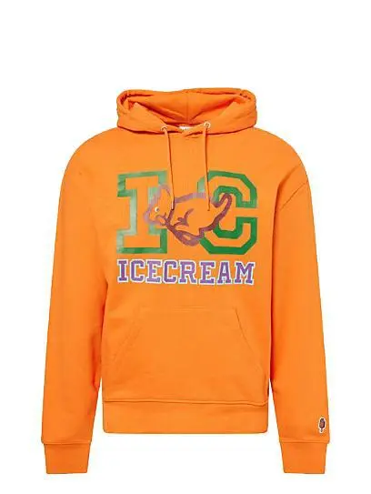 ICECREAM Puppy Popover Graphic-print Cotton Hoody - Orange