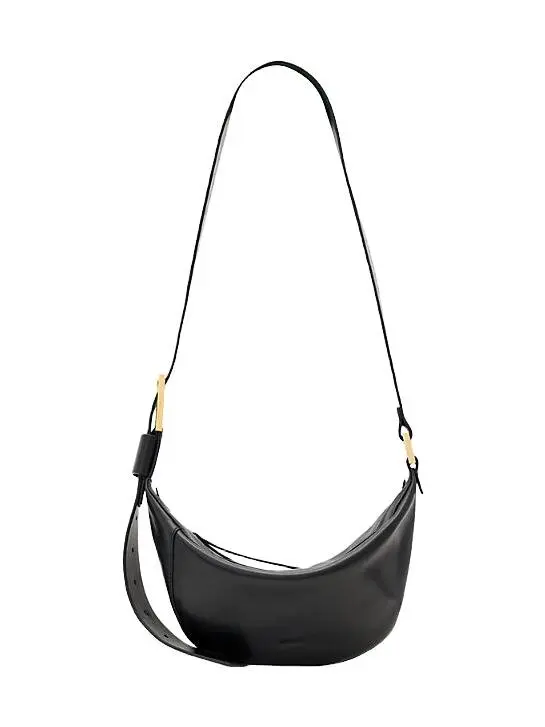 ALLSAINTS Luna Leather Cross-body Bag - Black