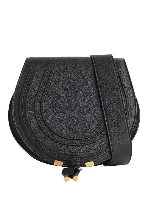 Chloé Marcie Medium Leather Cross-body Bag - Black