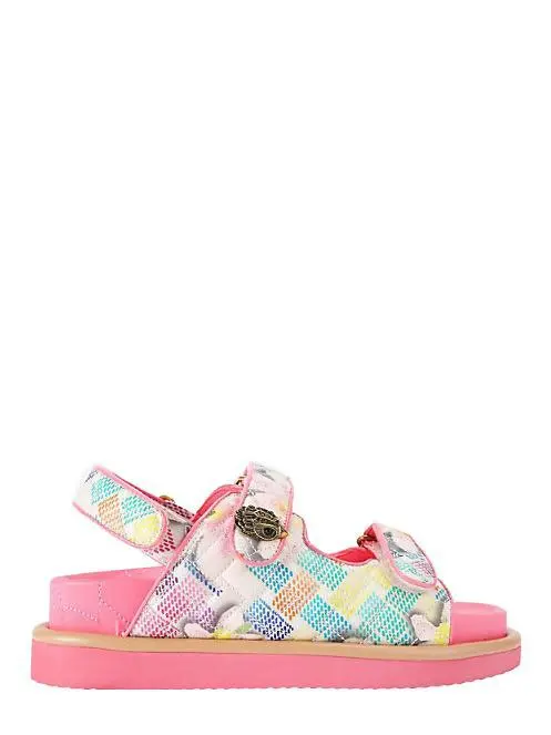 Kurt Geiger Orson Canvas Sandals - Pink Comb
