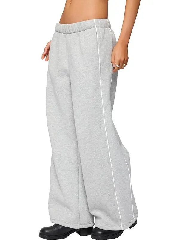 EDIKTED Autumn Sweatpants - Gray-melange