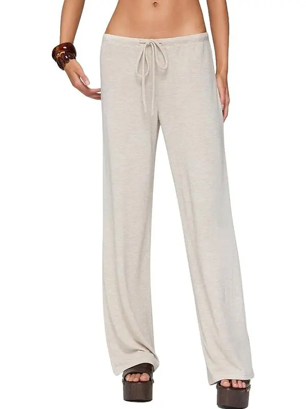 EDIKTED Loose Fit Pants - Beige